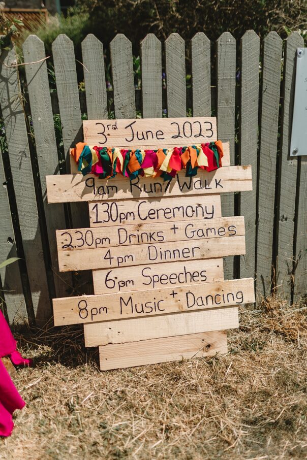Colourful & Fun High Paradise Farm Wedding & Cycling Tou